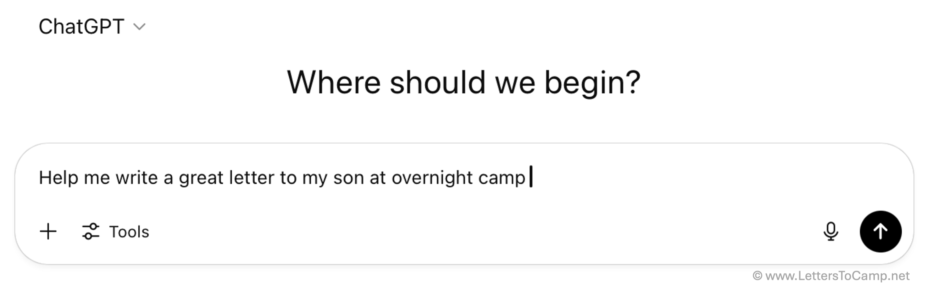 How to write a letter using artificial intelligence | Letters to Camp